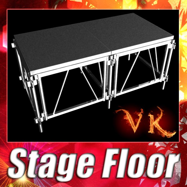 stage floor 3d 3ds