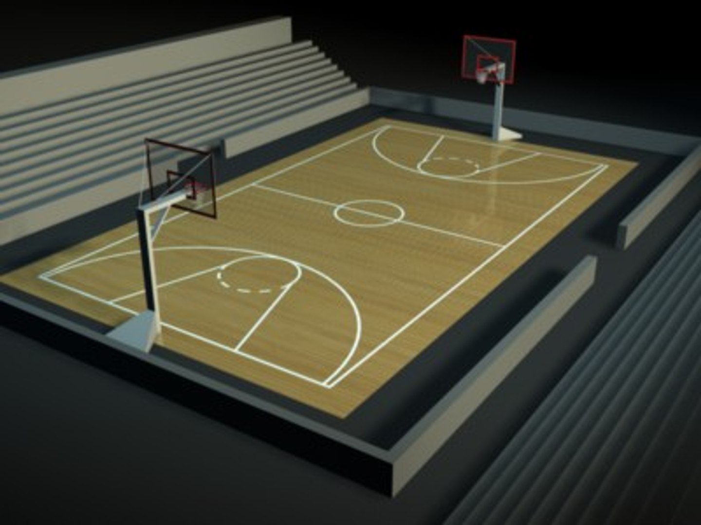 Basketball Court Model - TurboSquid 161615