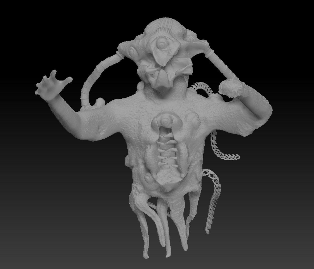 Free Half Monster Chain S 3D Model - TurboSquid 1279132