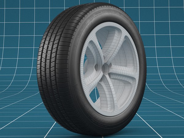 3D realistic car tire - TurboSquid 1179048