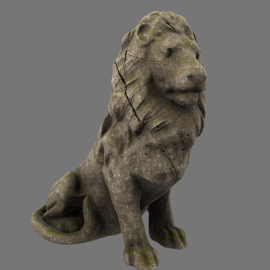 Lion Base Model - TurboSquid 1195747