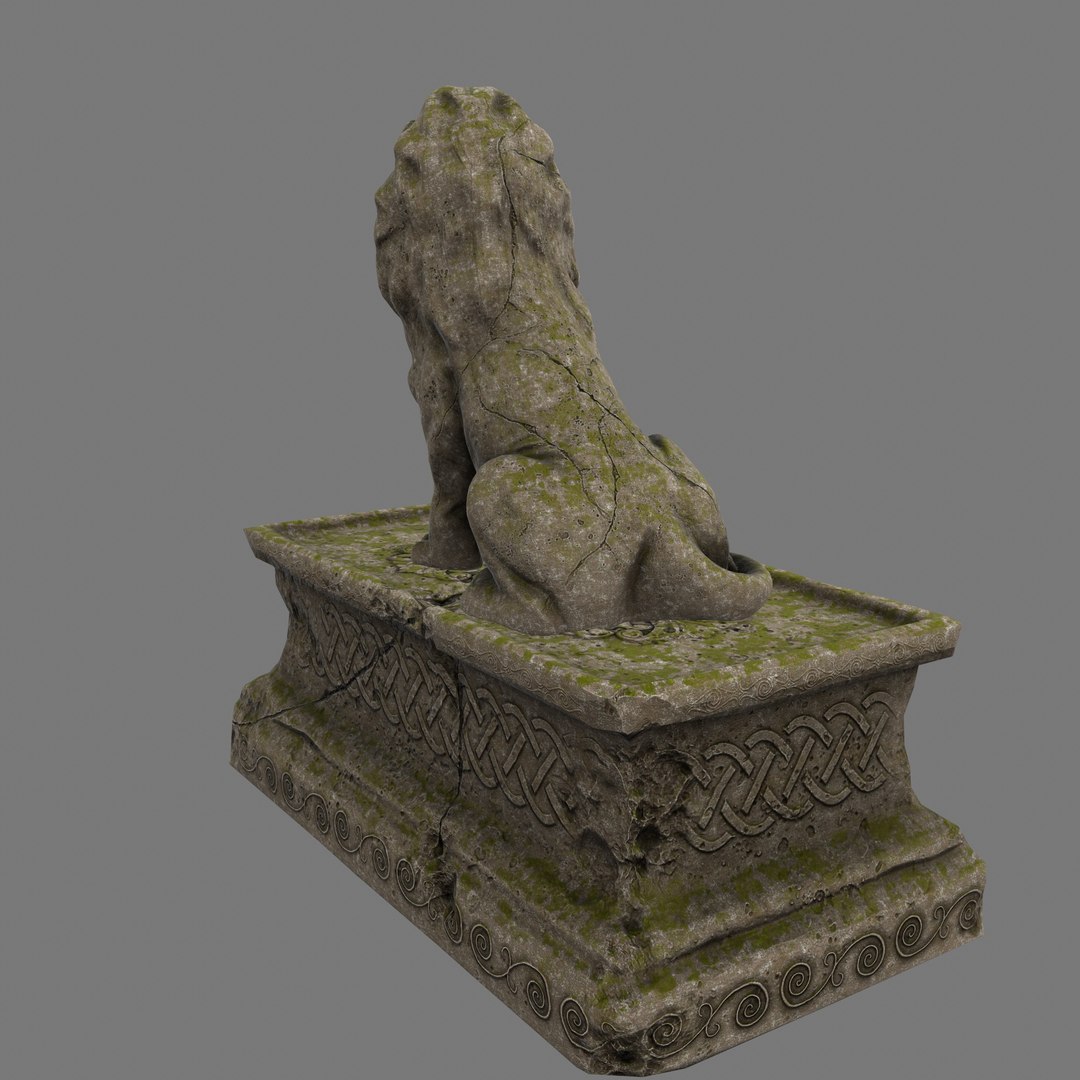 Lion Base Model - TurboSquid 1195747