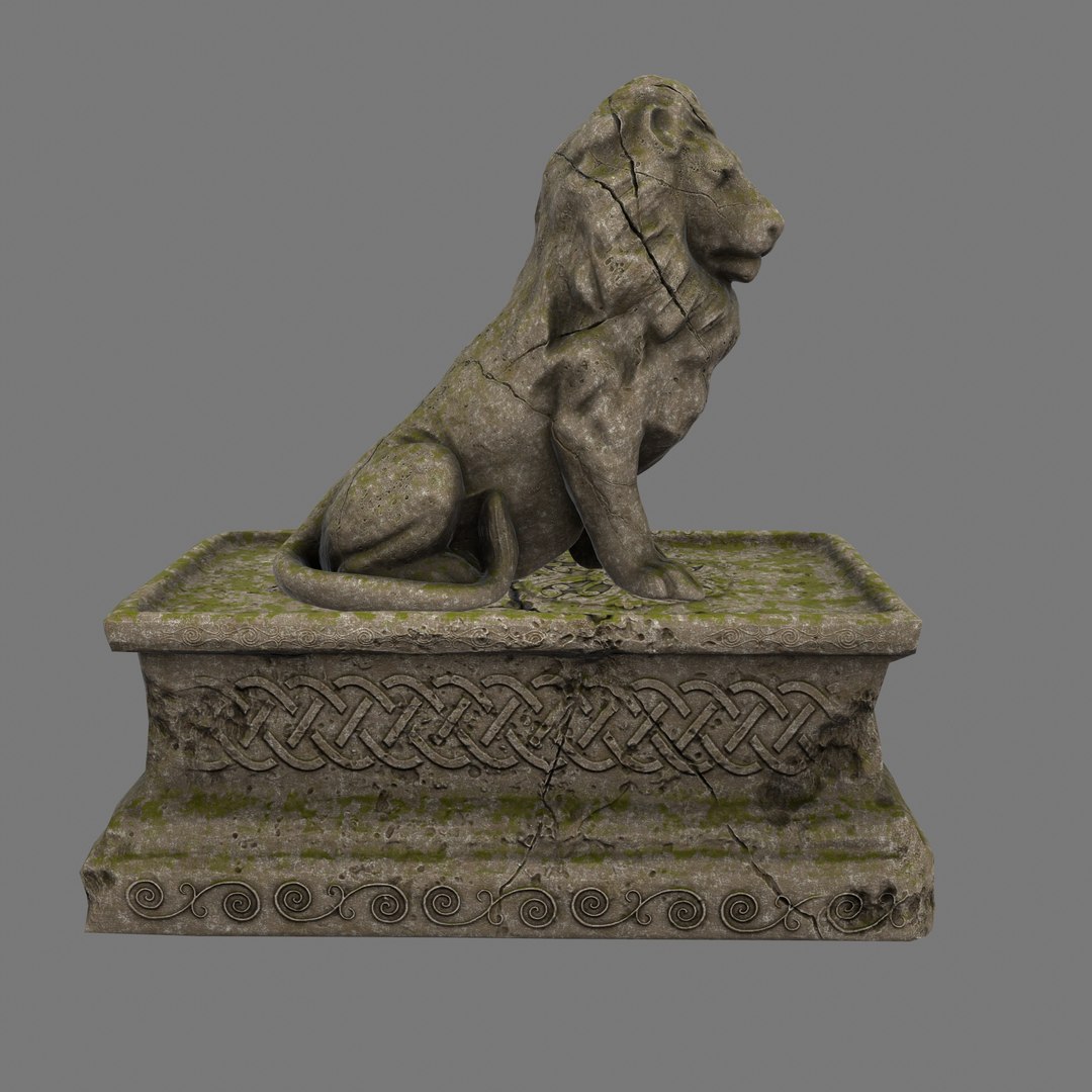 Lion Base Model - TurboSquid 1195747