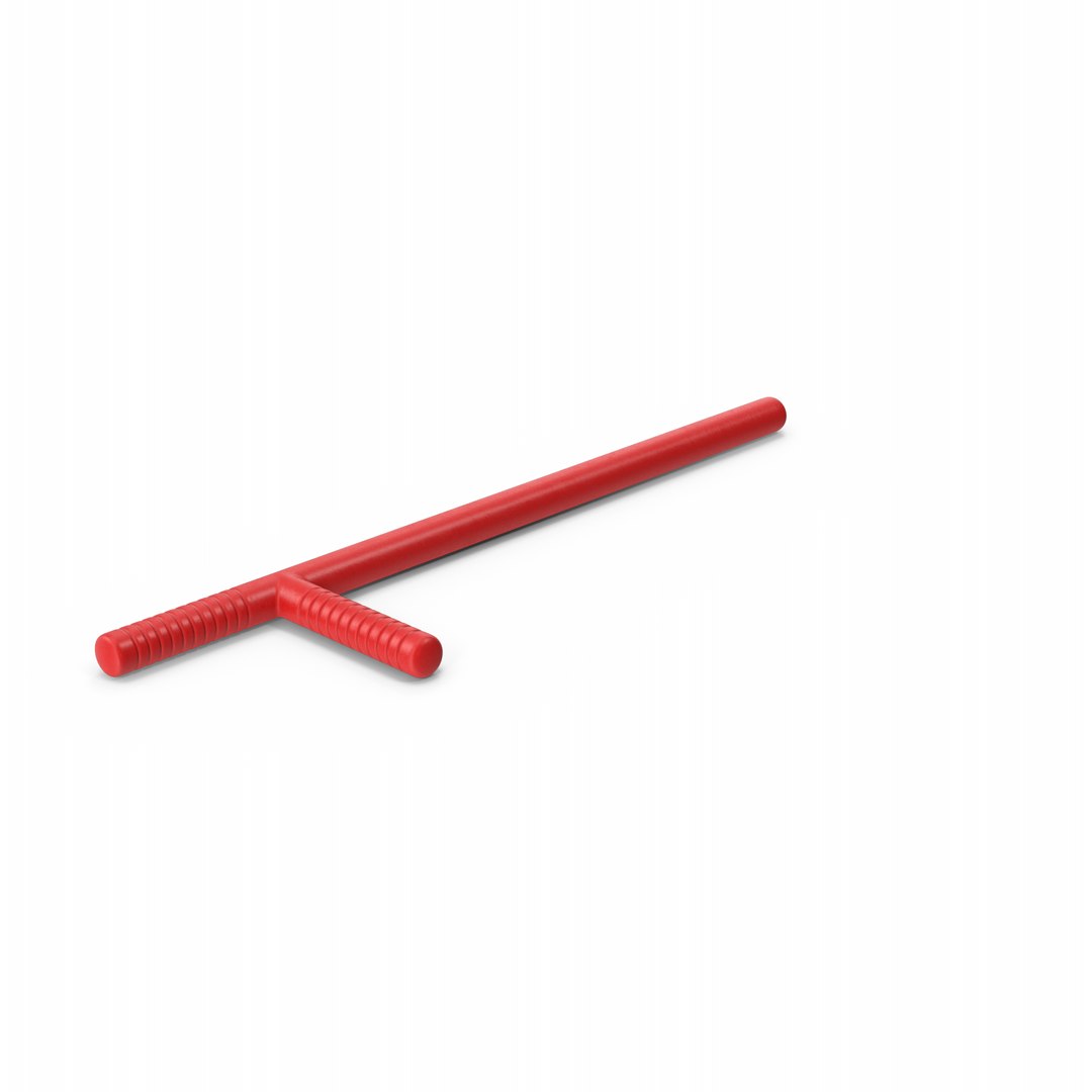 Red Police Baton Model - TurboSquid 2183575