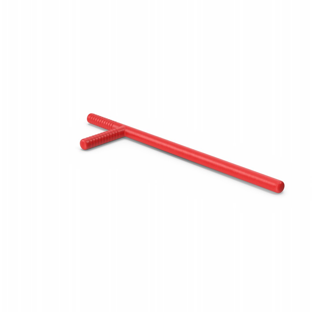 Red Police Baton Model - TurboSquid 2183575