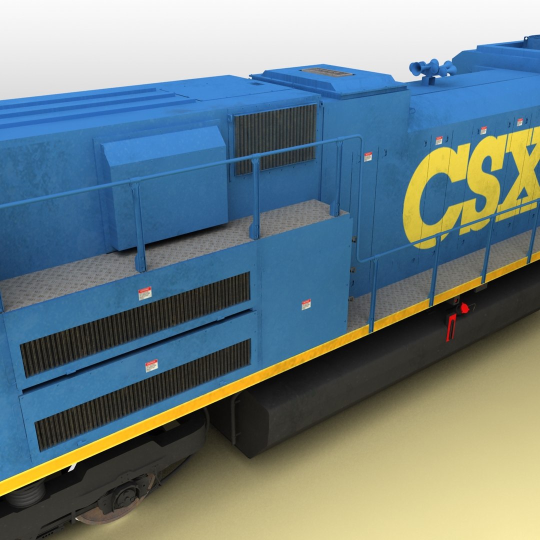 emd sd70ace locomotive engines 3d max