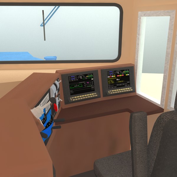 emd sd70ace locomotive engines 3d max