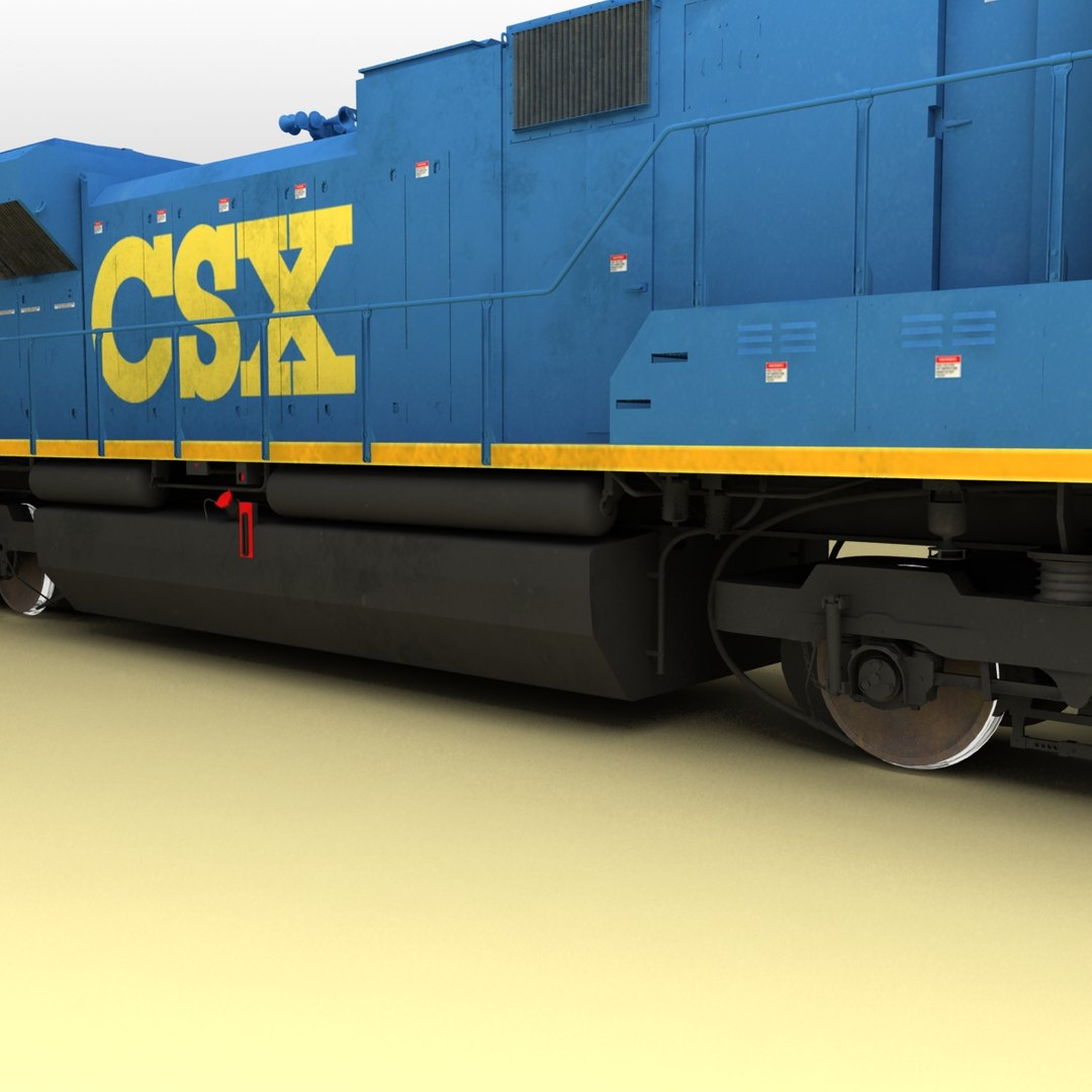 emd sd70ace locomotive engines 3d max
