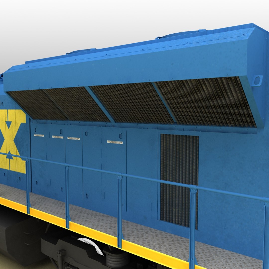 emd sd70ace locomotive engines 3d max