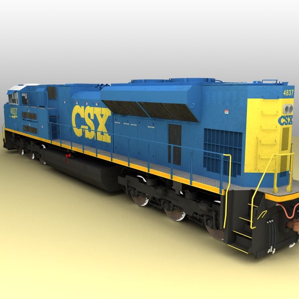 emd sd70ace locomotive engines 3d max