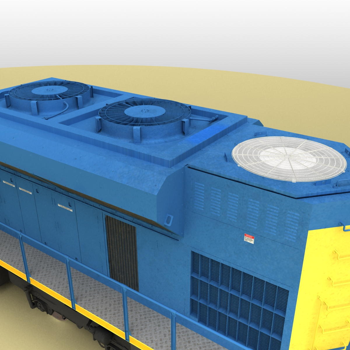 emd sd70ace locomotive engines 3d max