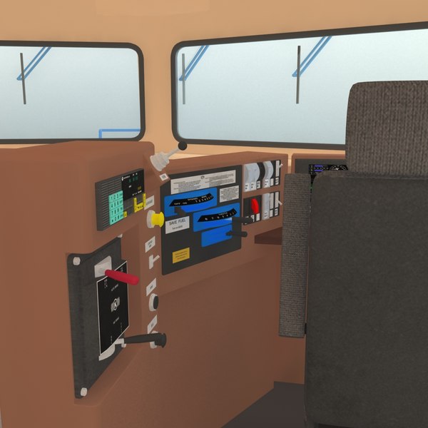 emd sd70ace locomotive engines 3d max