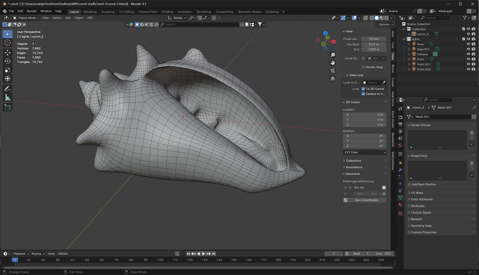 3D Conch Shell V3 Model - TurboSquid 2370728