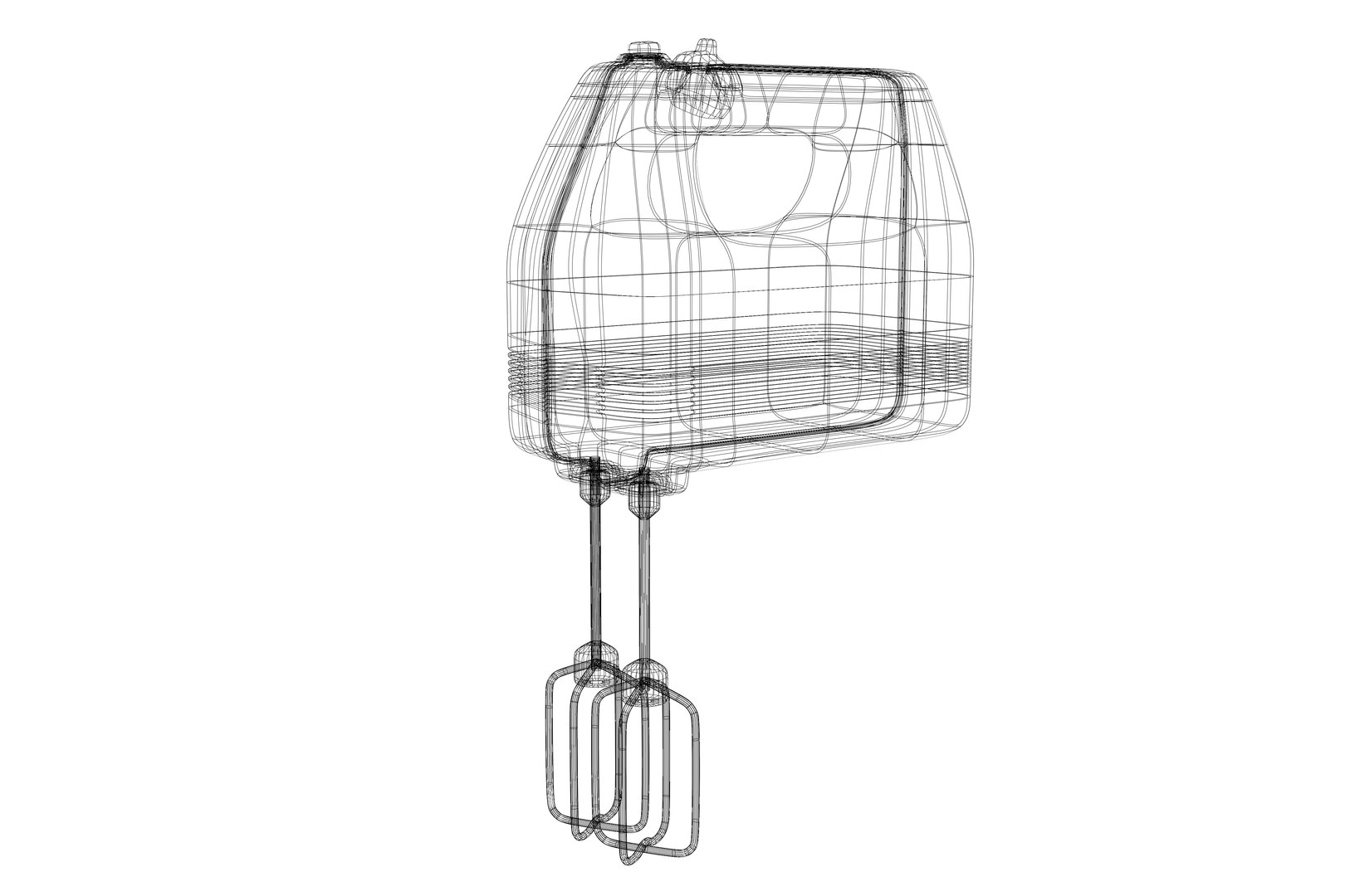 Hand Mixer 3D model - TurboSquid 2075832