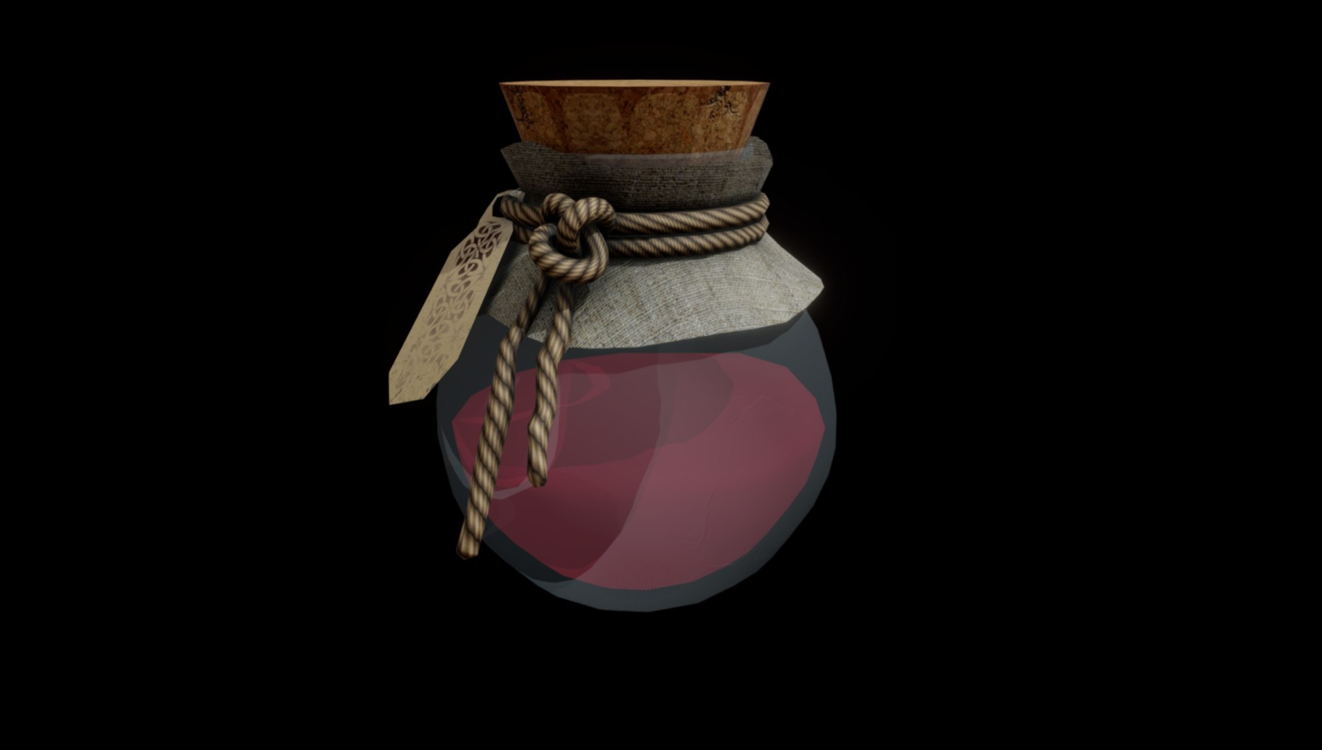 3D Flask With Alchemical Potion Model - TurboSquid 1798403