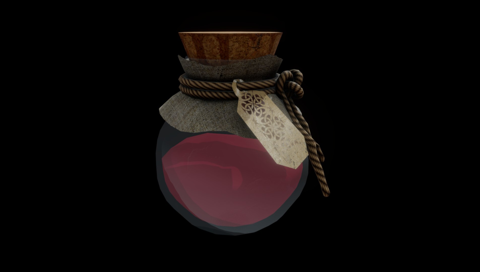 3D Flask With Alchemical Potion Model - TurboSquid 1798403