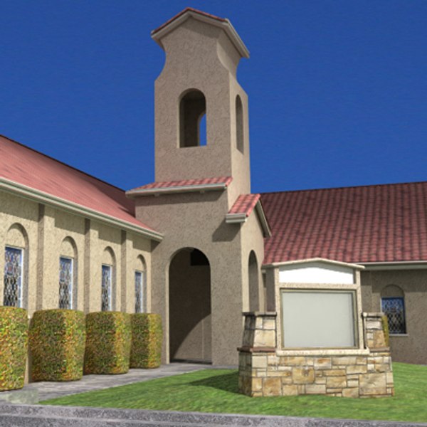 modelo 3d Iglesia - TurboSquid 313618