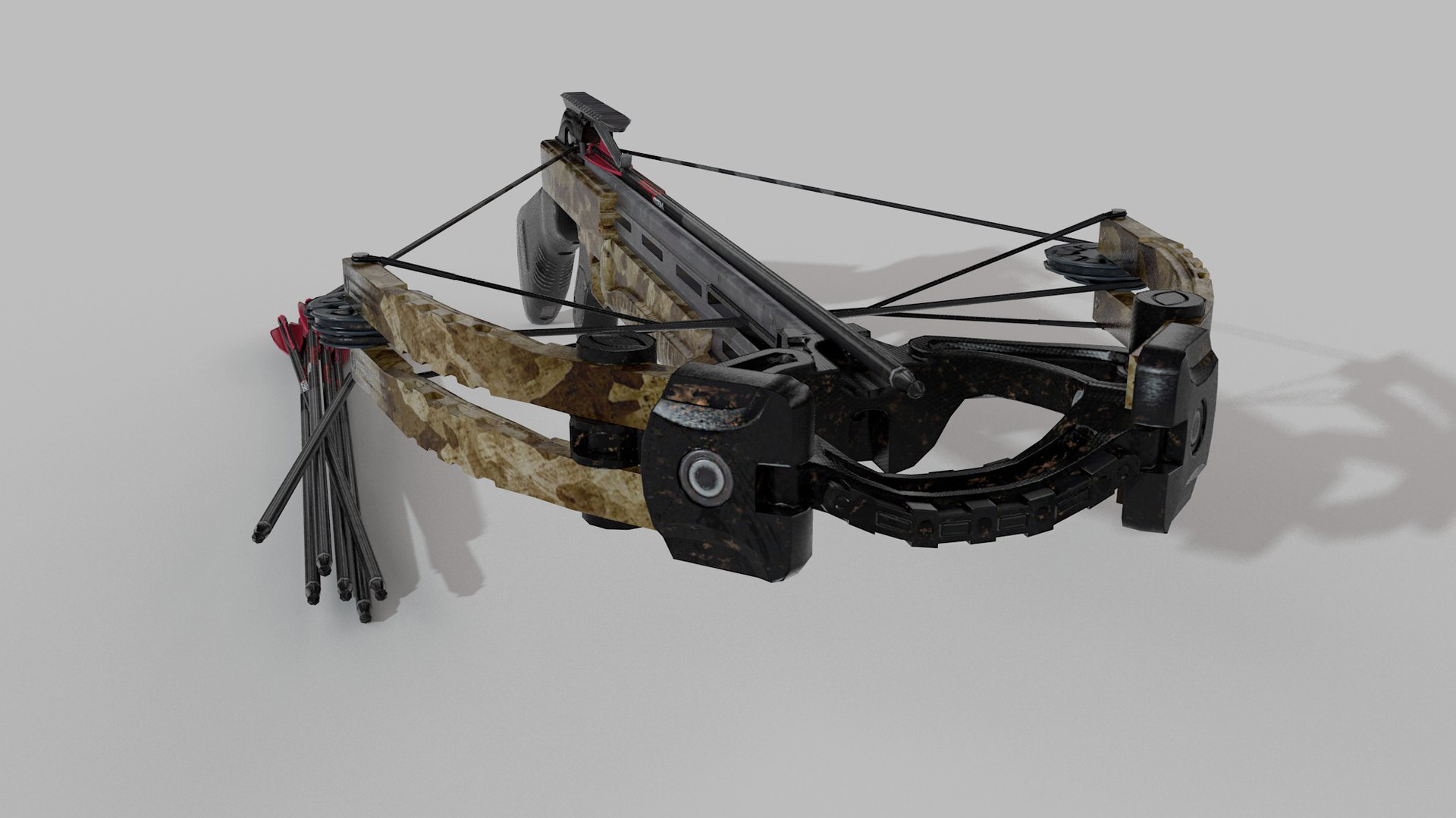 Crossbow Low-poly 3D Model - TurboSquid 2119351
