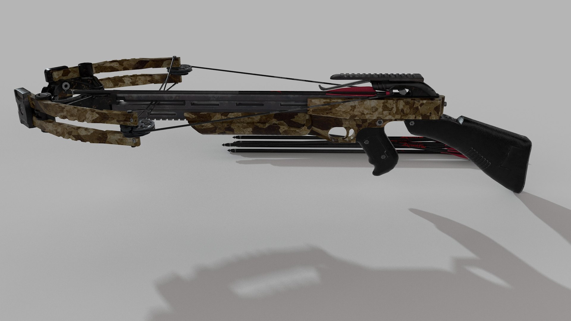 Crossbow Low-poly 3D Model - TurboSquid 2119351