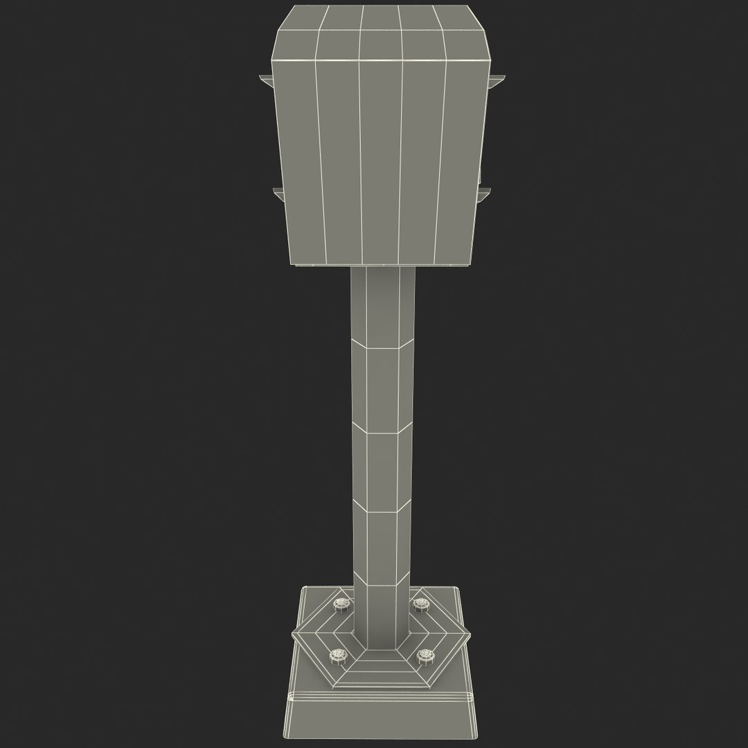 Roadside Radar Speed Camera 3d 3ds