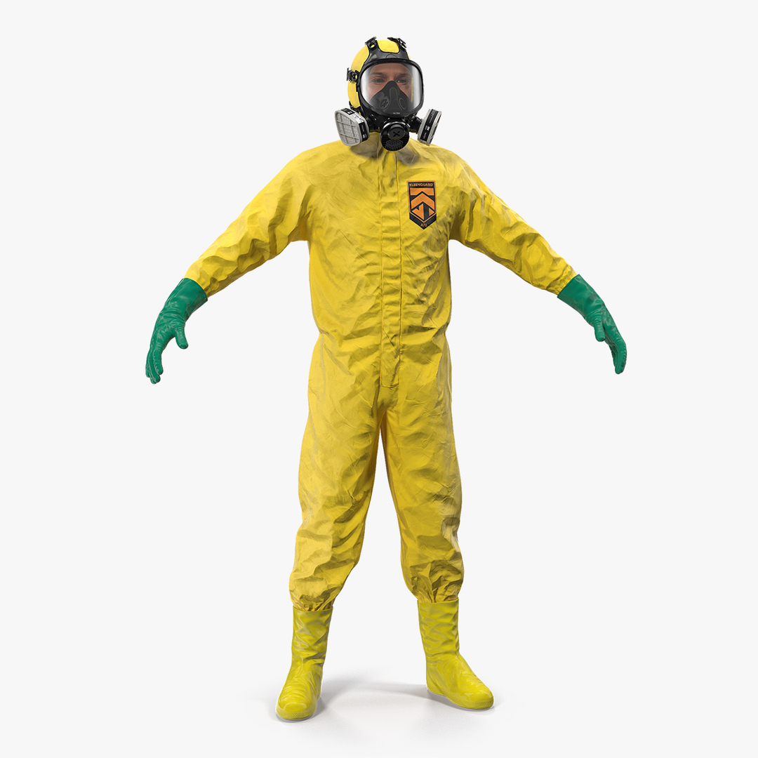 Hazmat removal worker rigged 3D model - TurboSquid 1435531