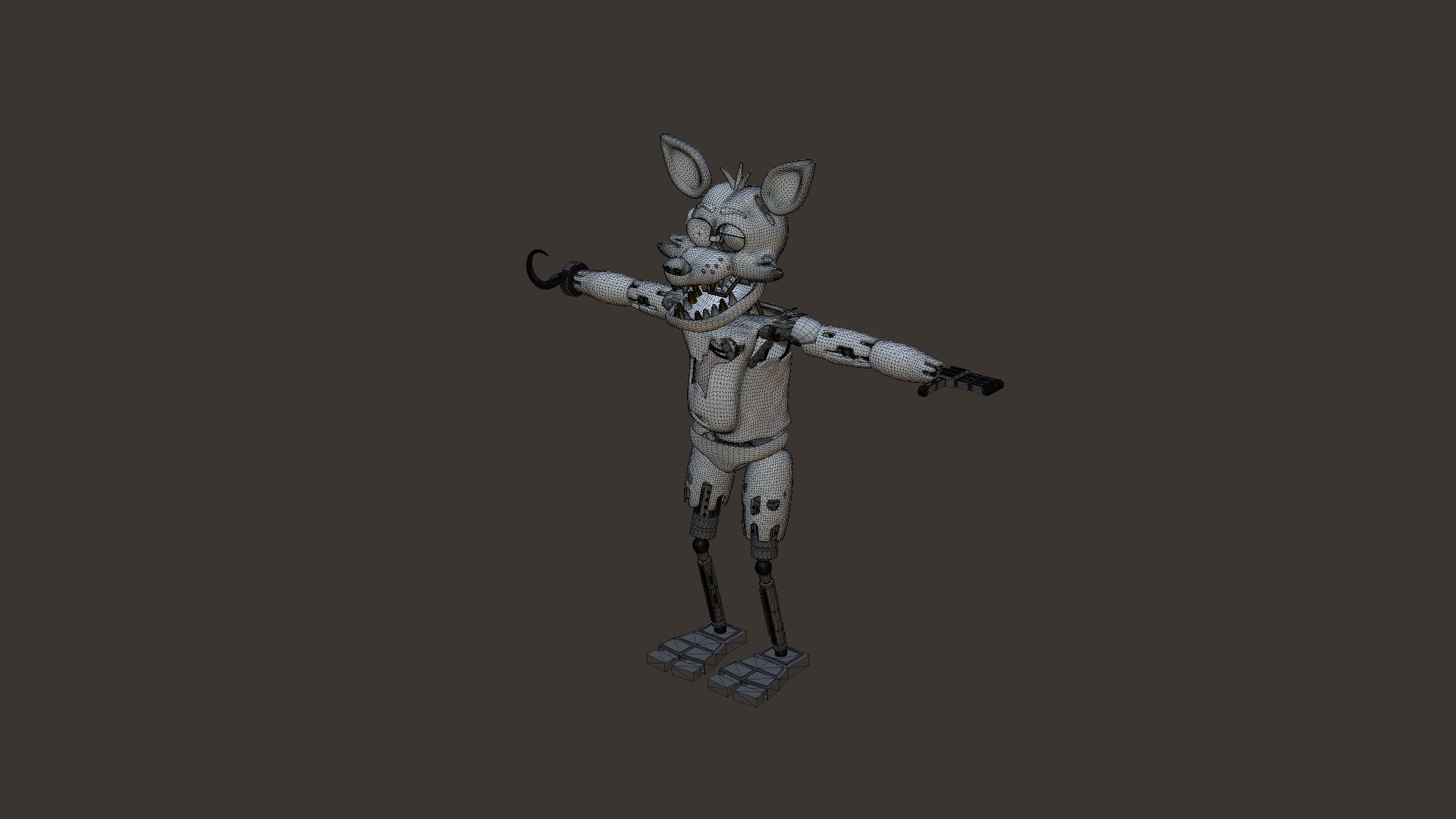 3D Model Foxy 3D Model Complete With Rig - TurboSquid 1831489