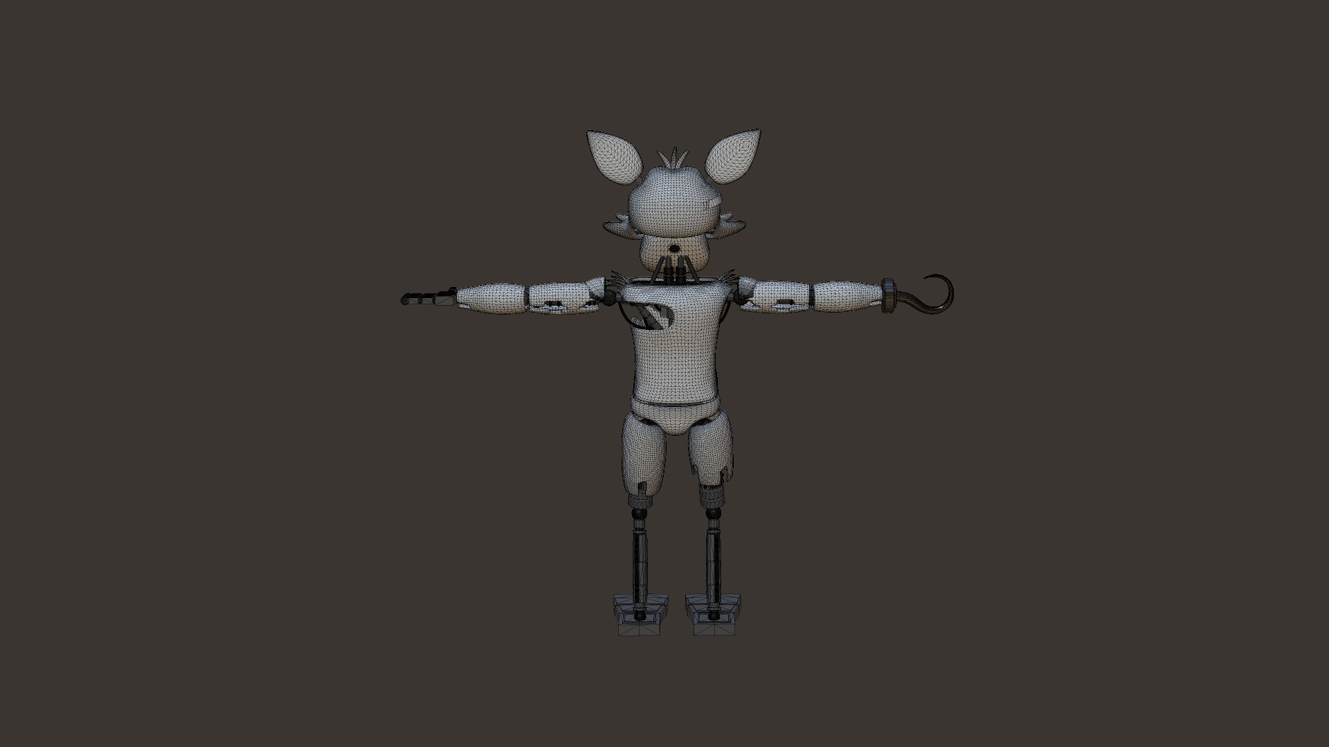 3D Model Foxy 3D Model Complete With Rig - TurboSquid 1831489