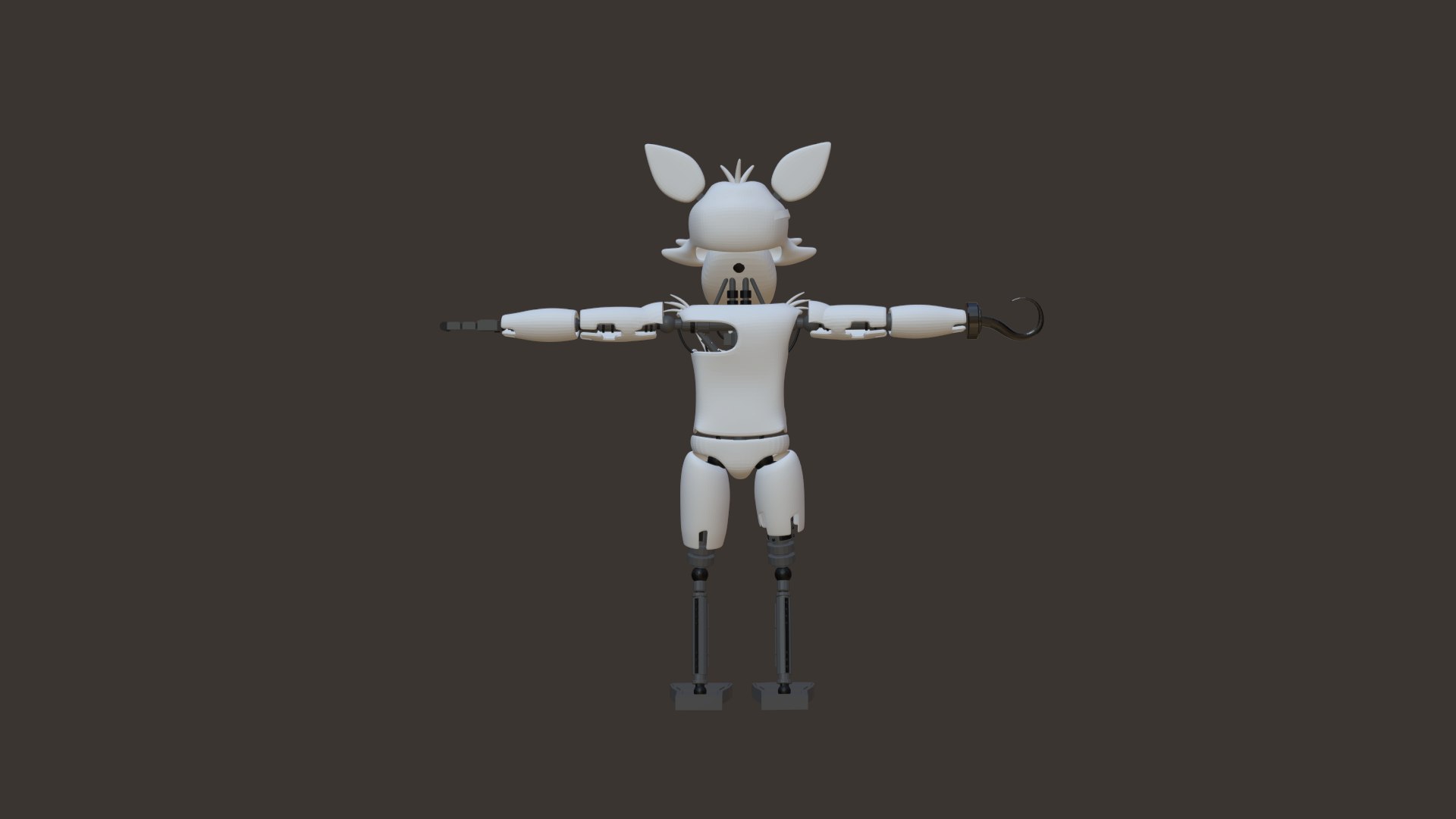 3D Model Foxy 3D Model Complete With Rig - TurboSquid 1831489