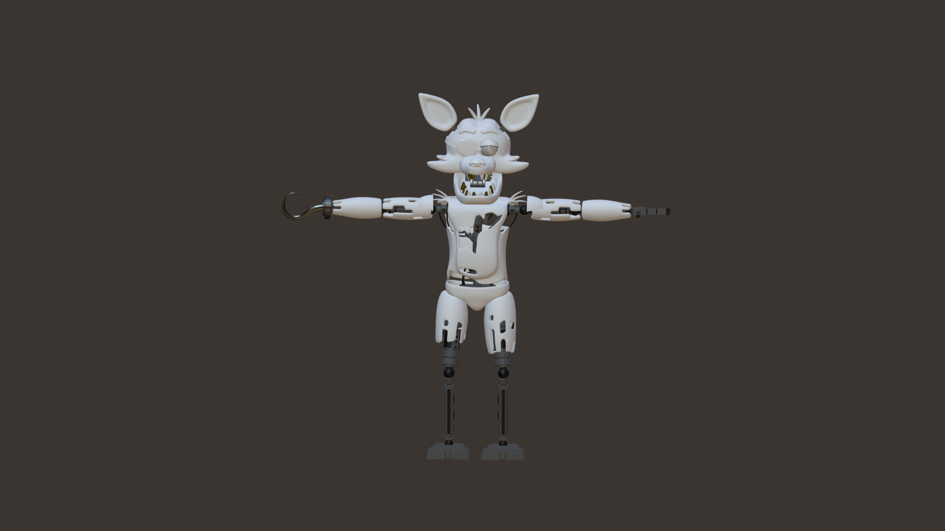 3D model Foxy 3D model complete with rig - TurboSquid 1831489