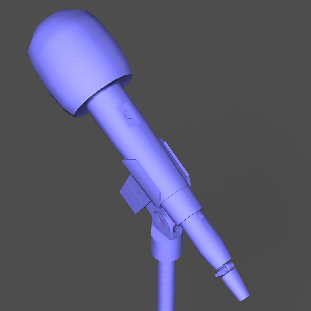 3d Model Of Microphone Holder