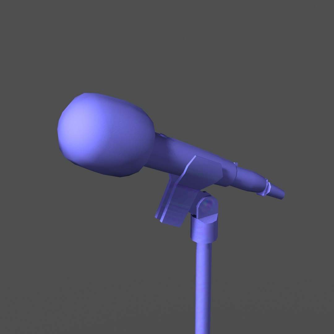 3d Model Of Microphone Holder