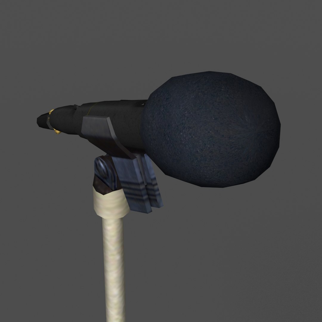3d Model Of Microphone Holder