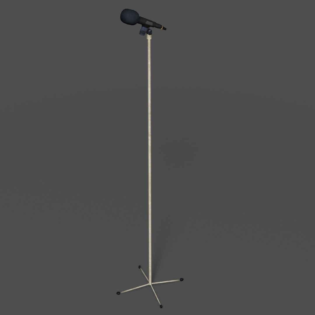 3d Model Of Microphone Holder