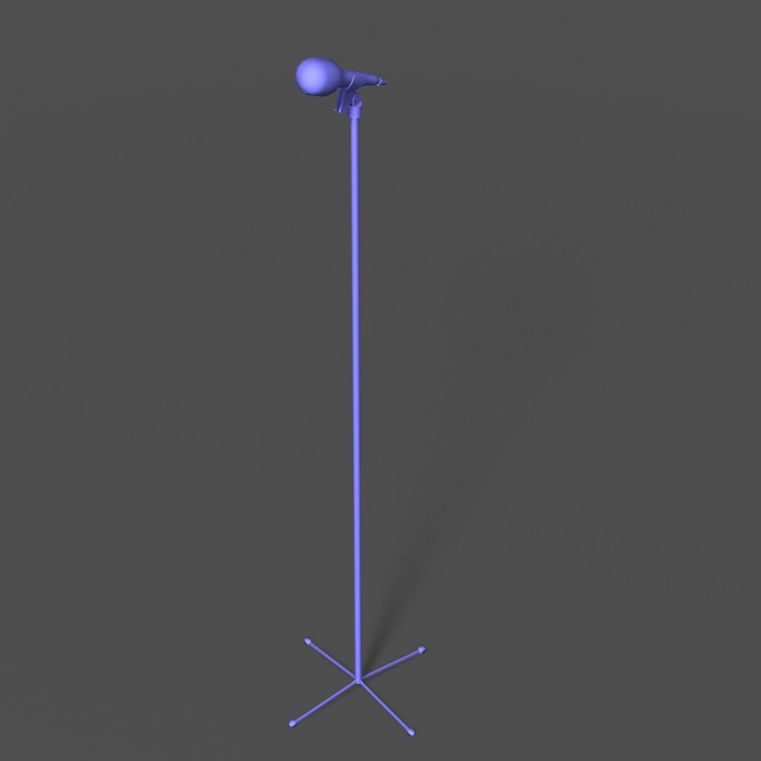 3d Model Of Microphone Holder