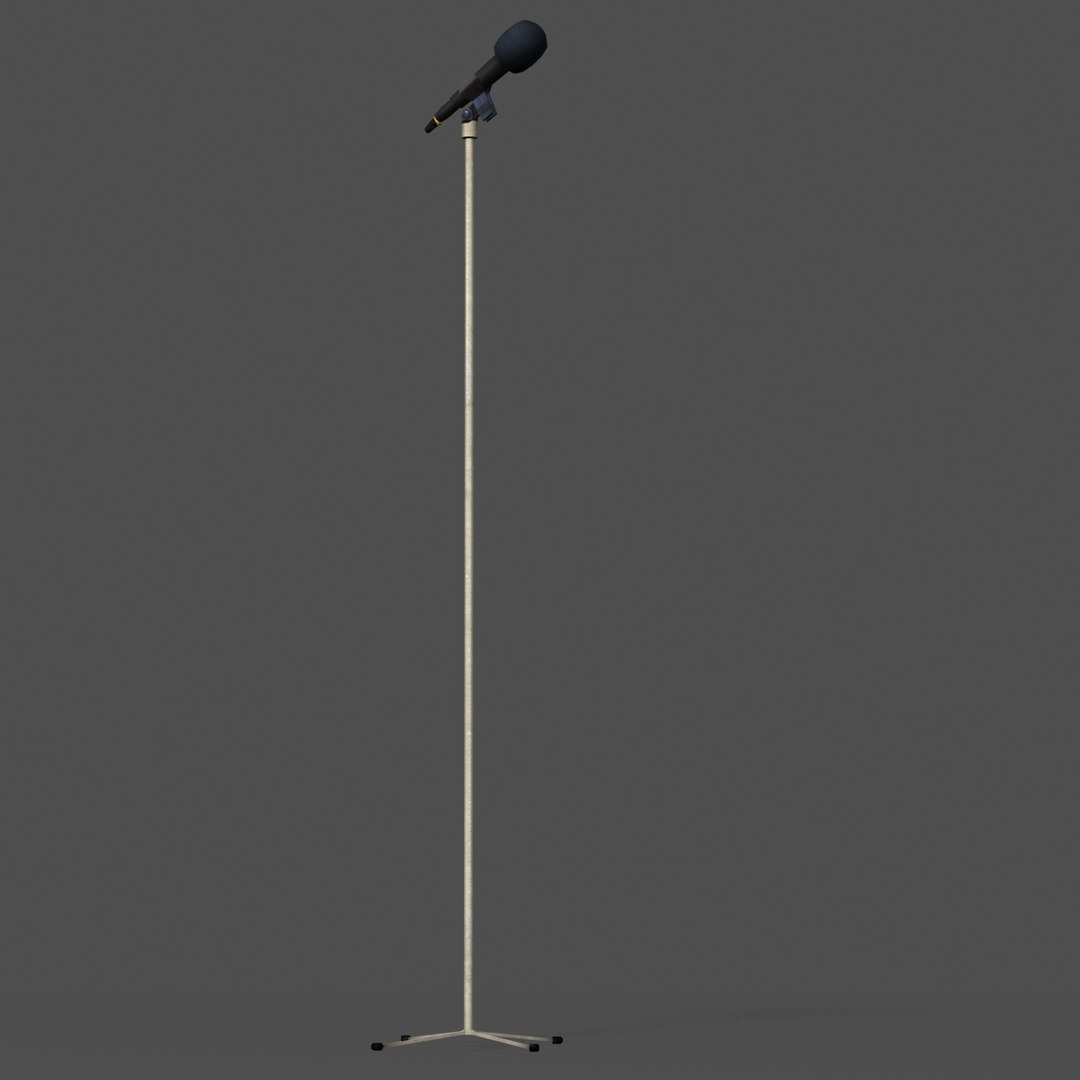 3d Model Of Microphone Holder