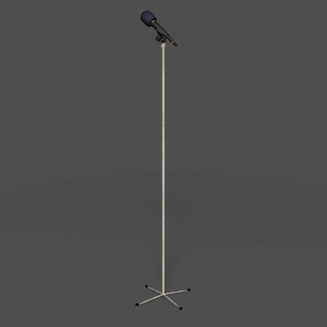 3d Model Of Microphone Holder