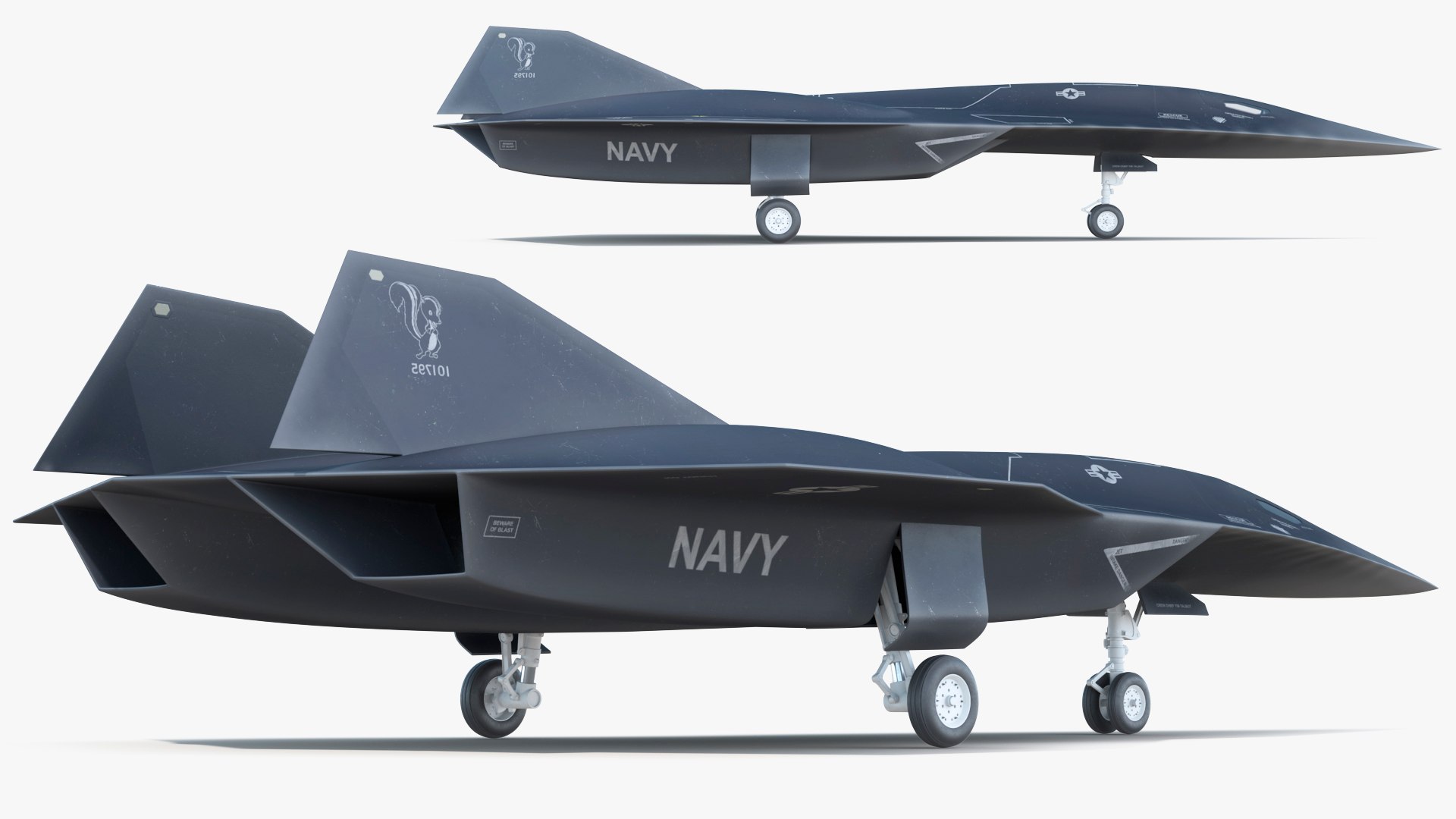 Lockheed SR-72 DarkStar Rigged For Maya 3D Model - TurboSquid 2282265