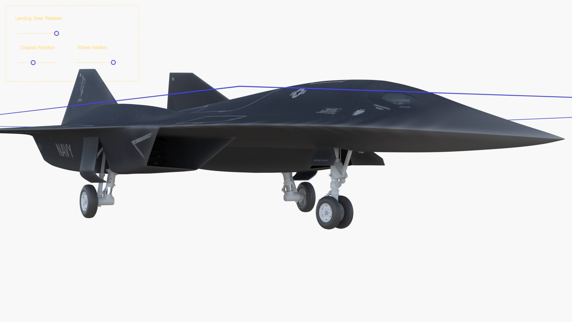 Lockheed SR-72 DarkStar Rigged For Maya 3D Model - TurboSquid 2282265