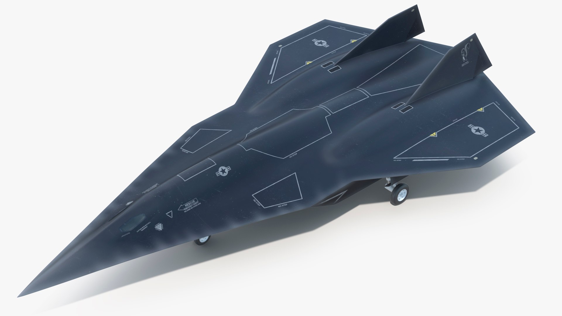 Lockheed SR-72 DarkStar Rigged For Maya 3D Model - TurboSquid 2282265