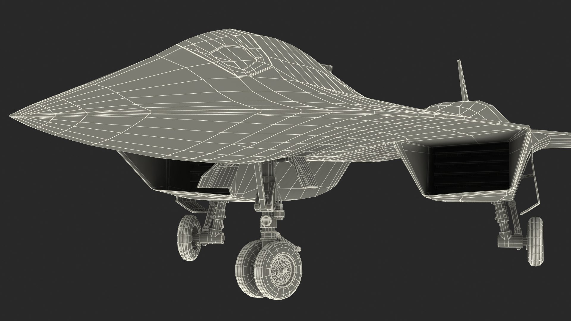 Lockheed SR-72 DarkStar Rigged For Maya 3D Model - TurboSquid 2282265