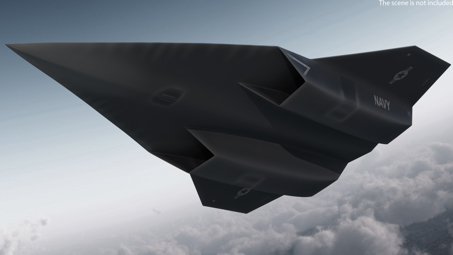 Lockheed SR-72 DarkStar Rigged For Maya 3D Model - TurboSquid 2282265