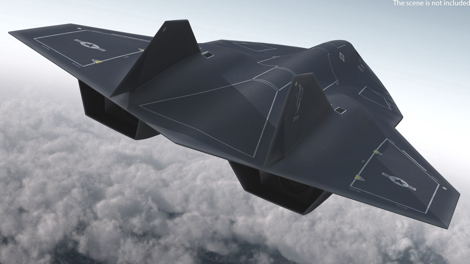 Lockheed SR-72 DarkStar Rigged For Maya 3D Model - TurboSquid 2282265