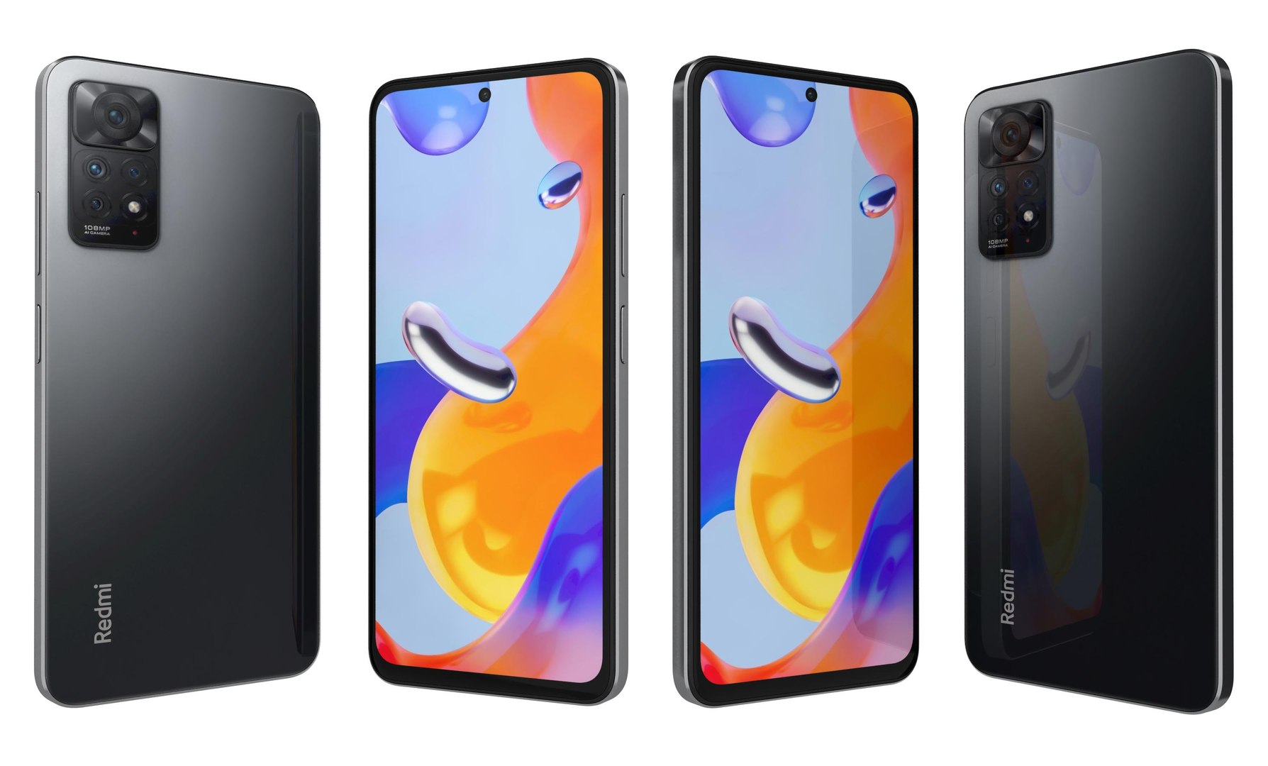 Xiaomi Redmi Note 11 Pro Graphite Gray 3D model - TurboSquid 1849773