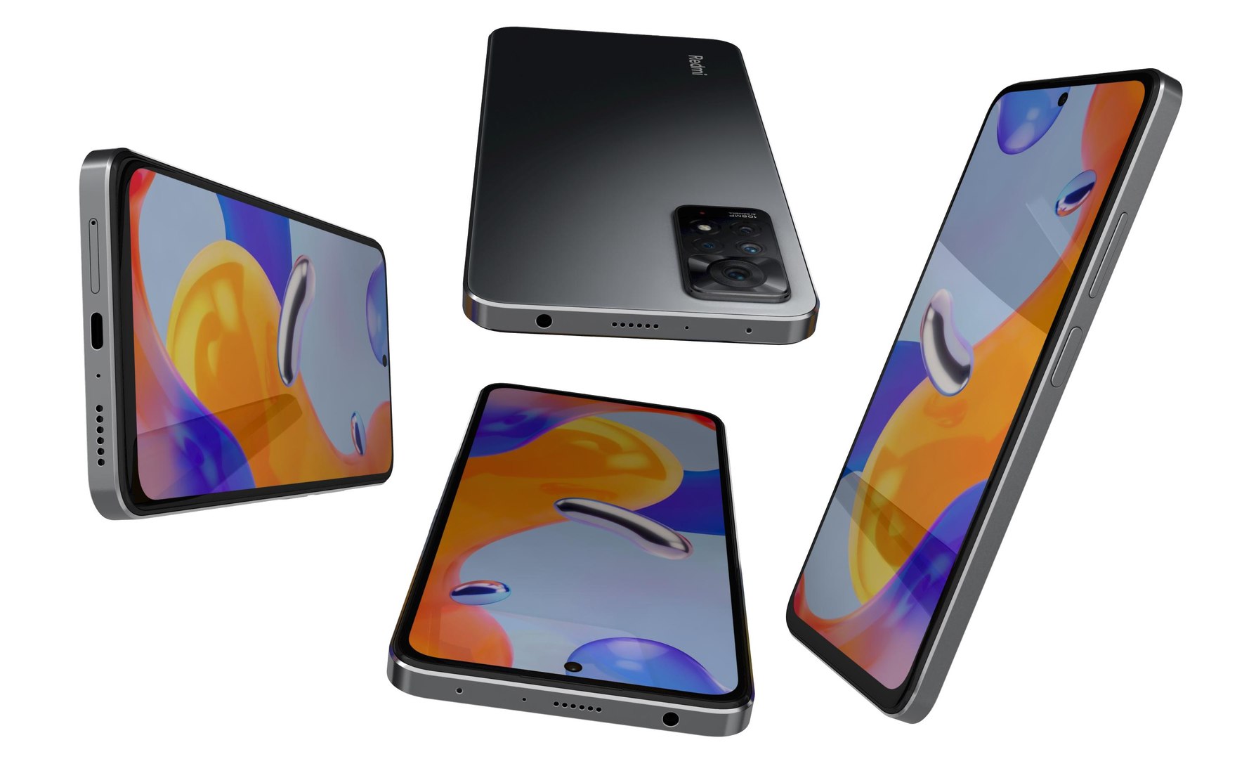 Xiaomi Redmi Note 11 Pro Graphite Gray 3D Model - TurboSquid 1849773