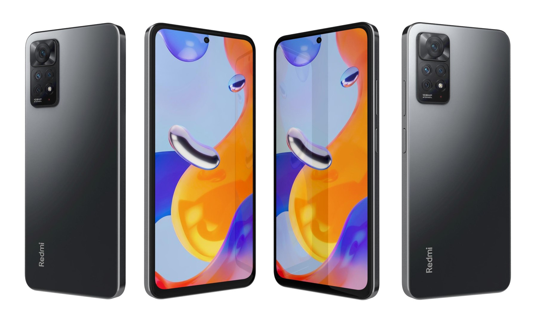 Xiaomi Redmi Note 11 Pro Graphite Gray 3D Model - TurboSquid 1849773