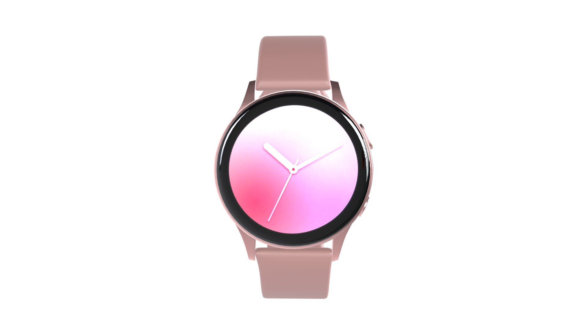 Samsung Galaxy Watch Active 2 - Aluminium Pink Gold 3D Model ...