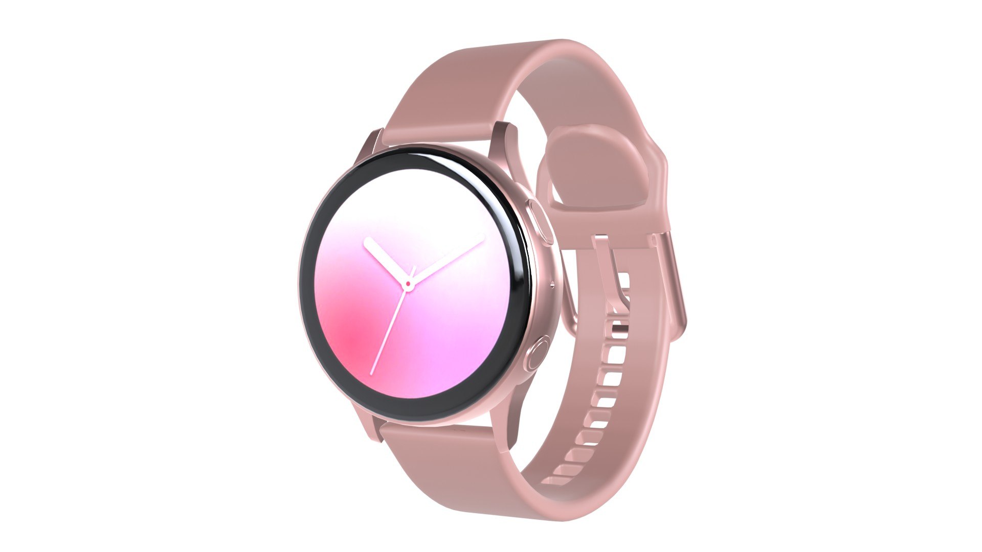 Samsung Galaxy Watch Active 2 - Aluminium Pink Gold 3D Model ...
