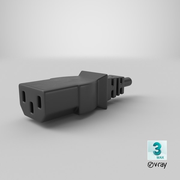 3D Power Plug C13 - TurboSquid 1808032