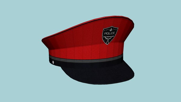 3D model 10 Police Caps Collection - Military Character Design Fashion ...