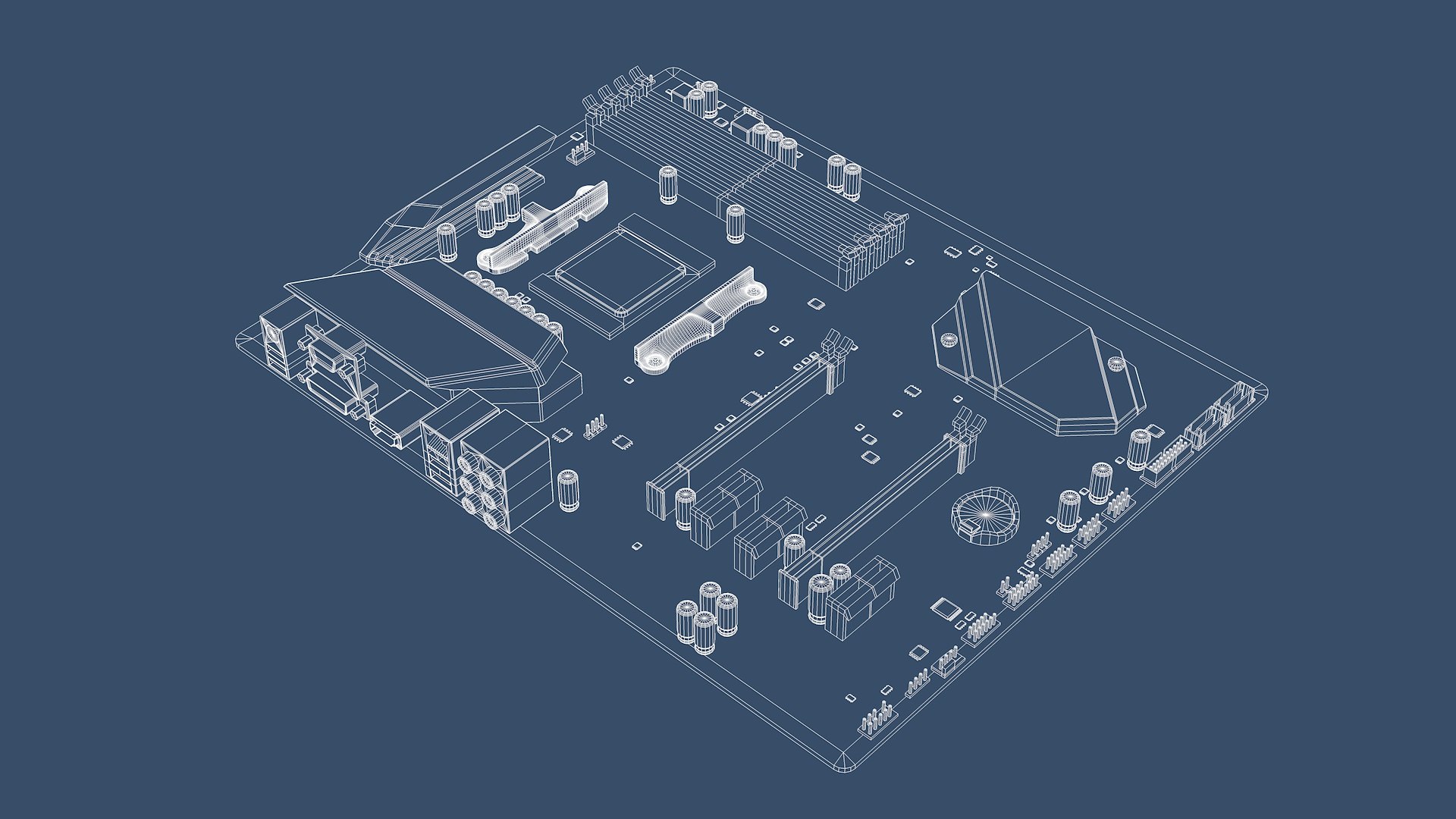 3D Generic Computer Motherboard Model - TurboSquid 1620167